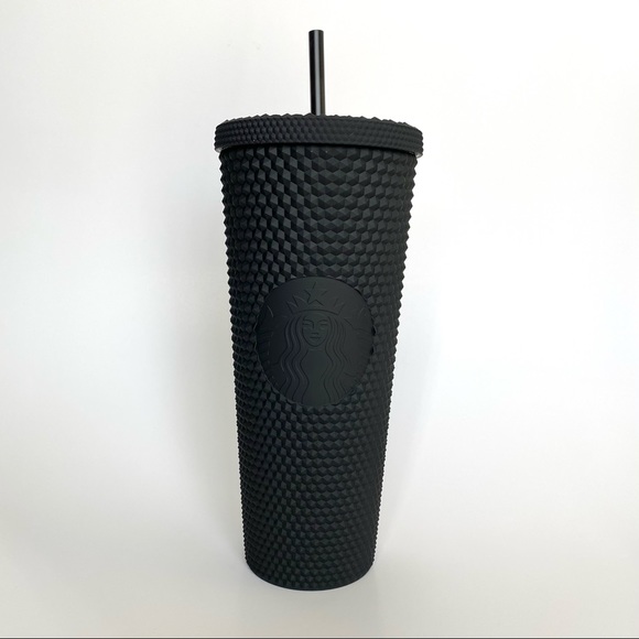 Starbucks | Accessories | Matte Black Softtouch Bling Studded 24oz ...